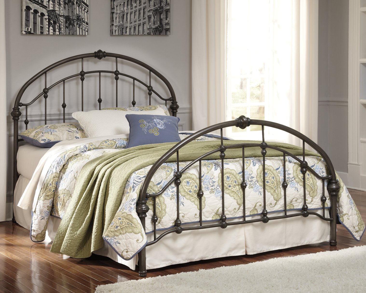 Ashley metal bed frame store
