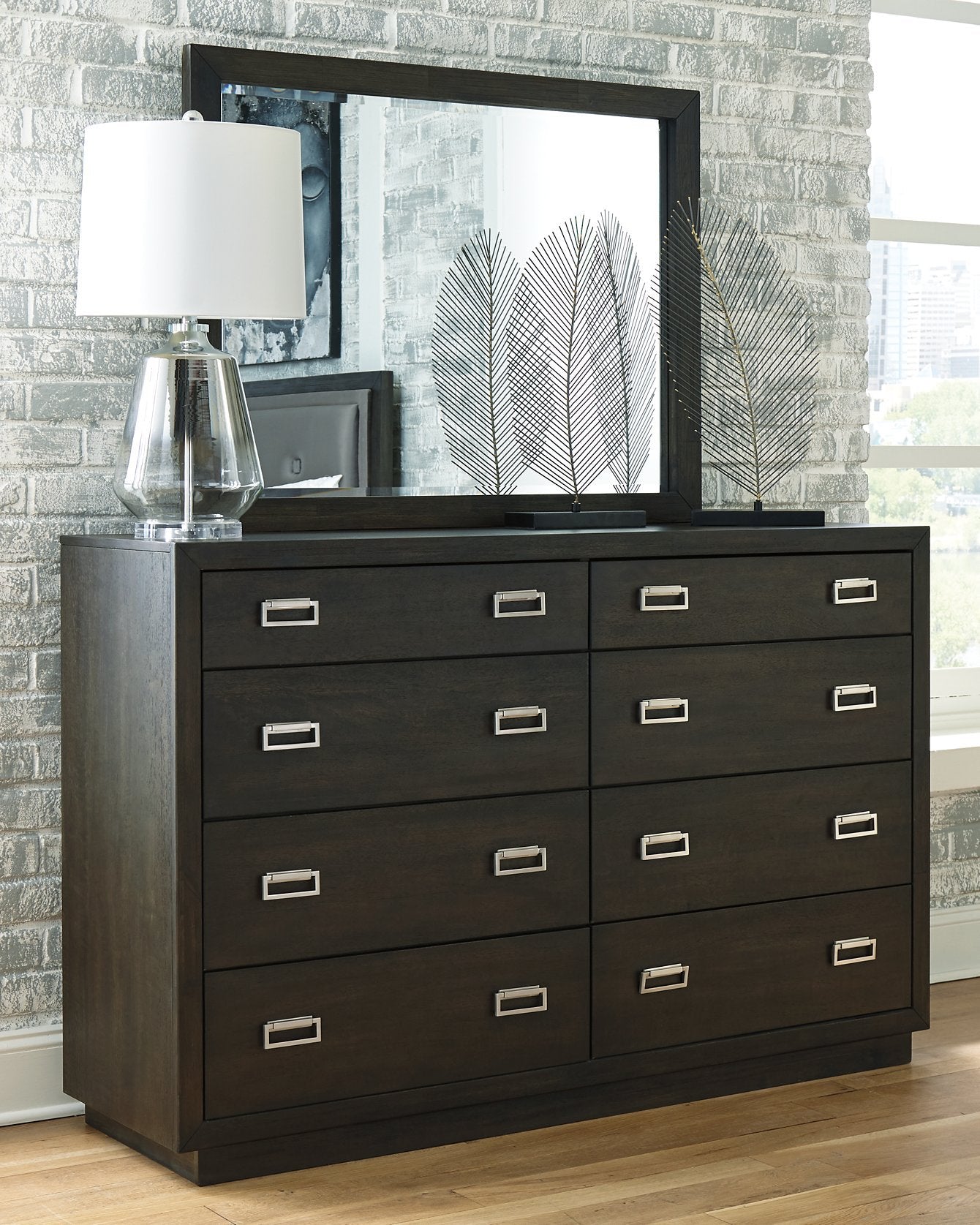 Hyndell Signature Design by Ashley Dresser and Mirror – Dream Furniture ...