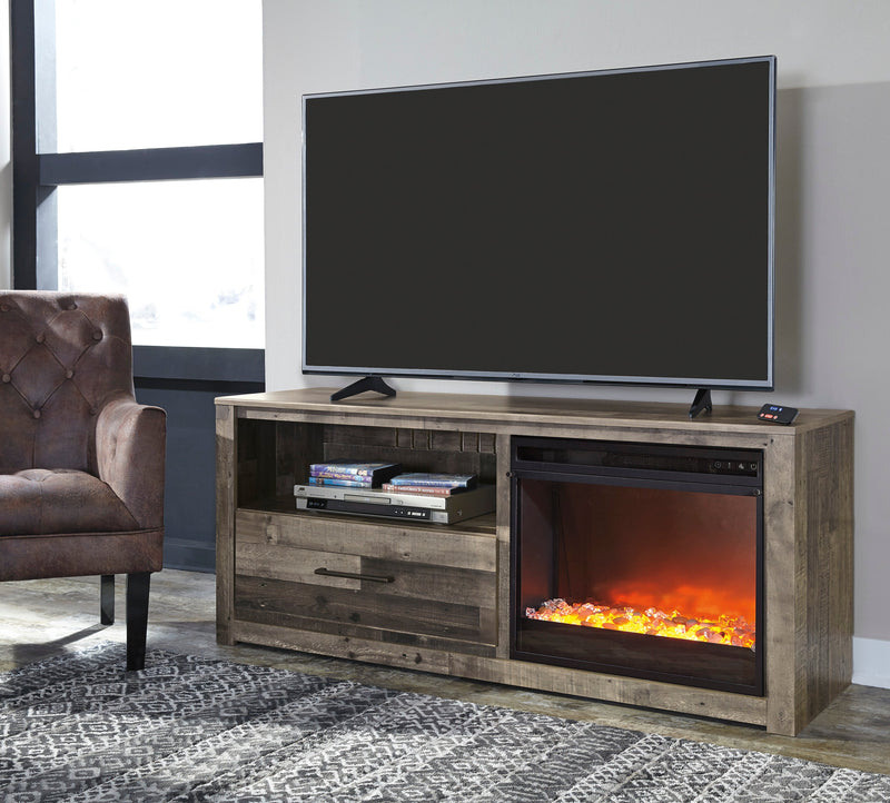 Signature Design by Ashley Derekson 71 Inch Electric Fireplace TV Stand Specs